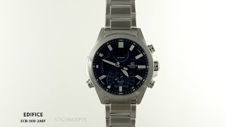 Edifice ECB-30D-2AEF - Zegarek Bluetooth Premium • Zegarownia.pl