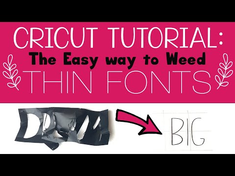 Cricut Tutorial: Use this Trick to Make Weeding Thin Letters Easy!