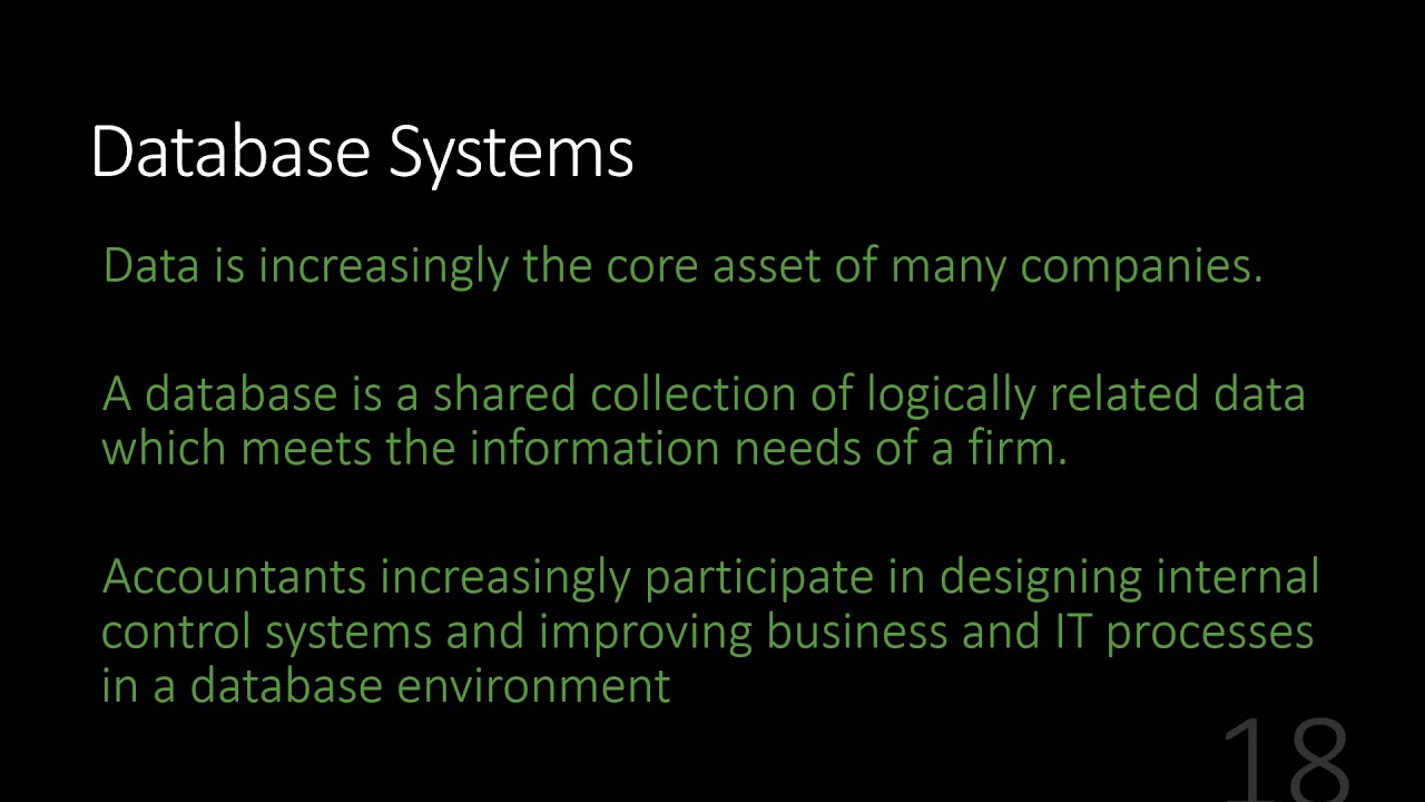 Auditing AIS Components: Databases
