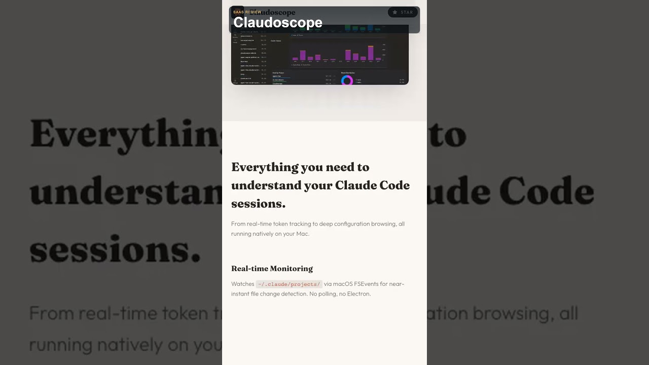 Claudoscope: a builder-focused quick look #github #opensource