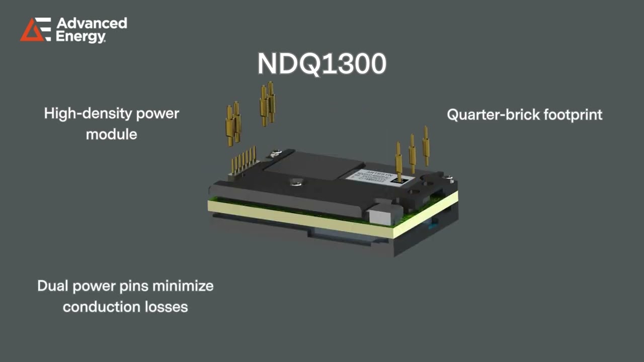 NDQ1300 | High-efficiency 1300 W Quarter-brick DC-DC Converter for 48 V Systems