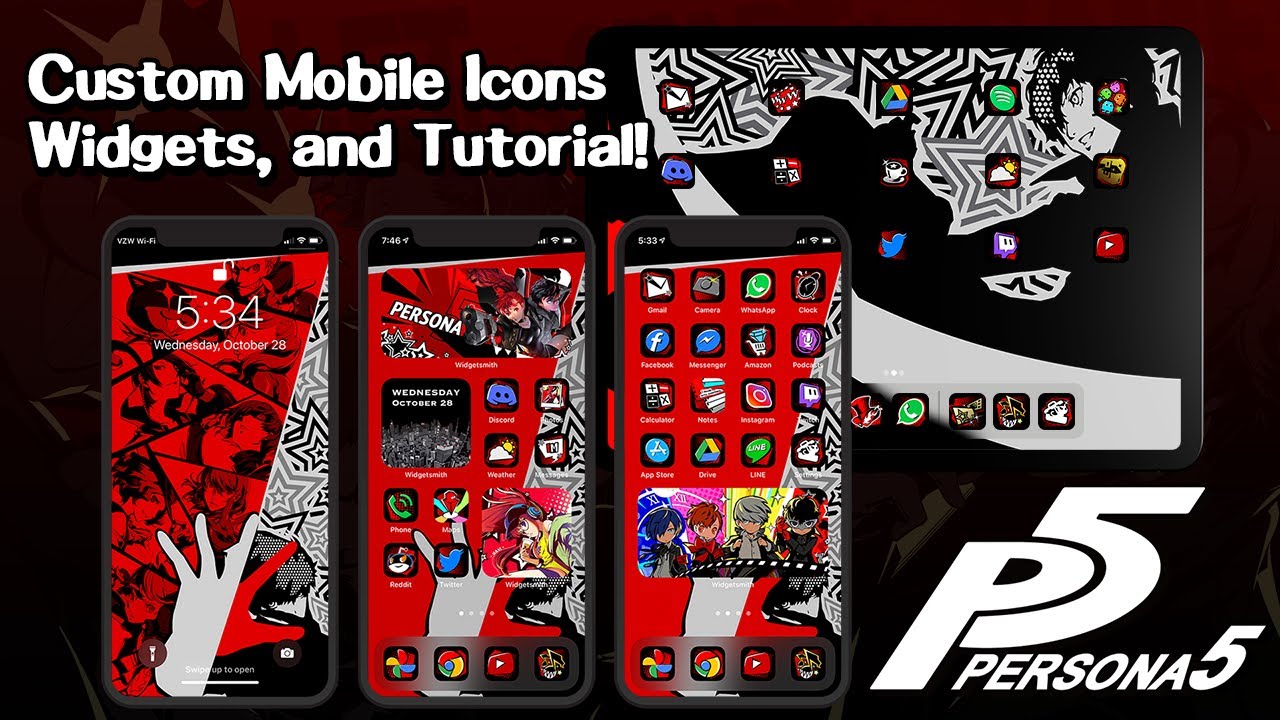 Custom App & Widget Tutorial - Persona 5 icons