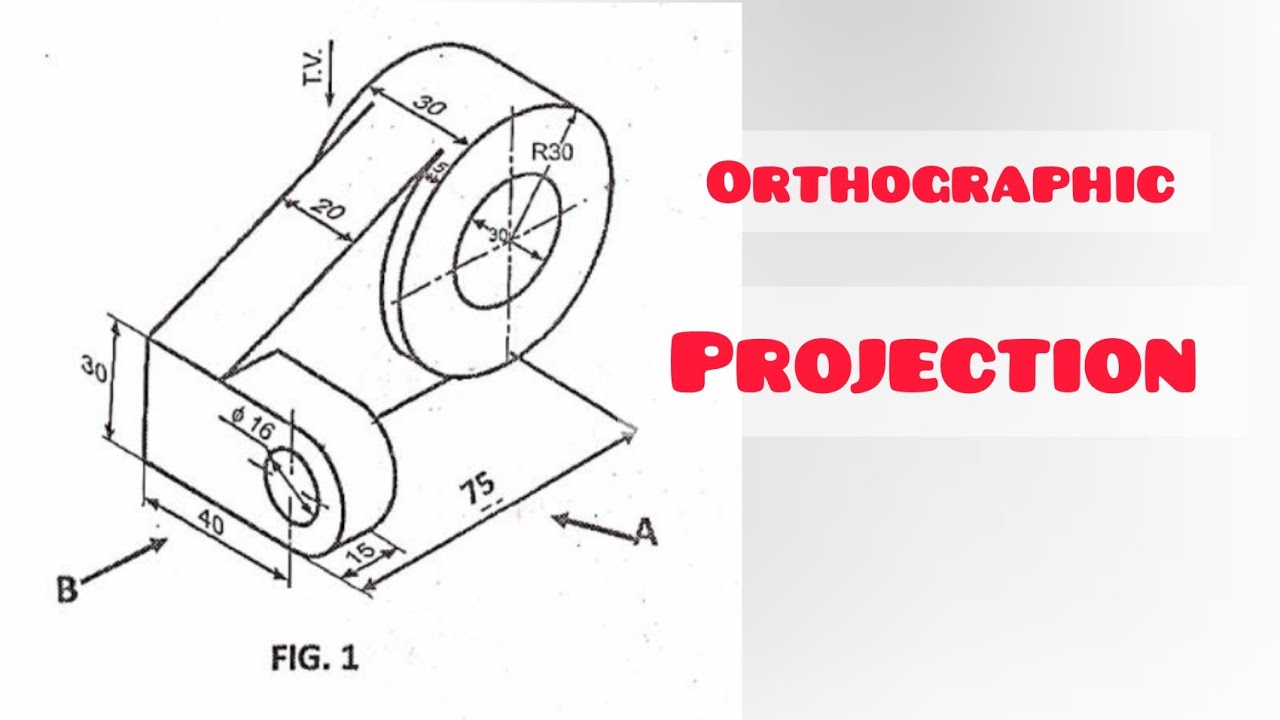 Orthographic projection - Machine drawing in | Technical drawing | Engineering drawing
