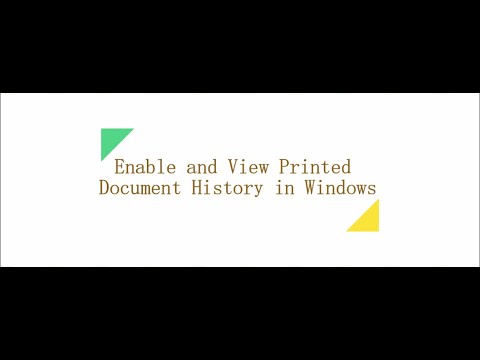 Enable and View Printed Document History in Windows || How to Keep Track of Printed Document