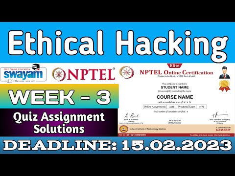 NPTEL ETHICAL HACKING WEEK 3 ASSIGNMENT ANSWERS||#EthicalHacking #nptel #skumaredu