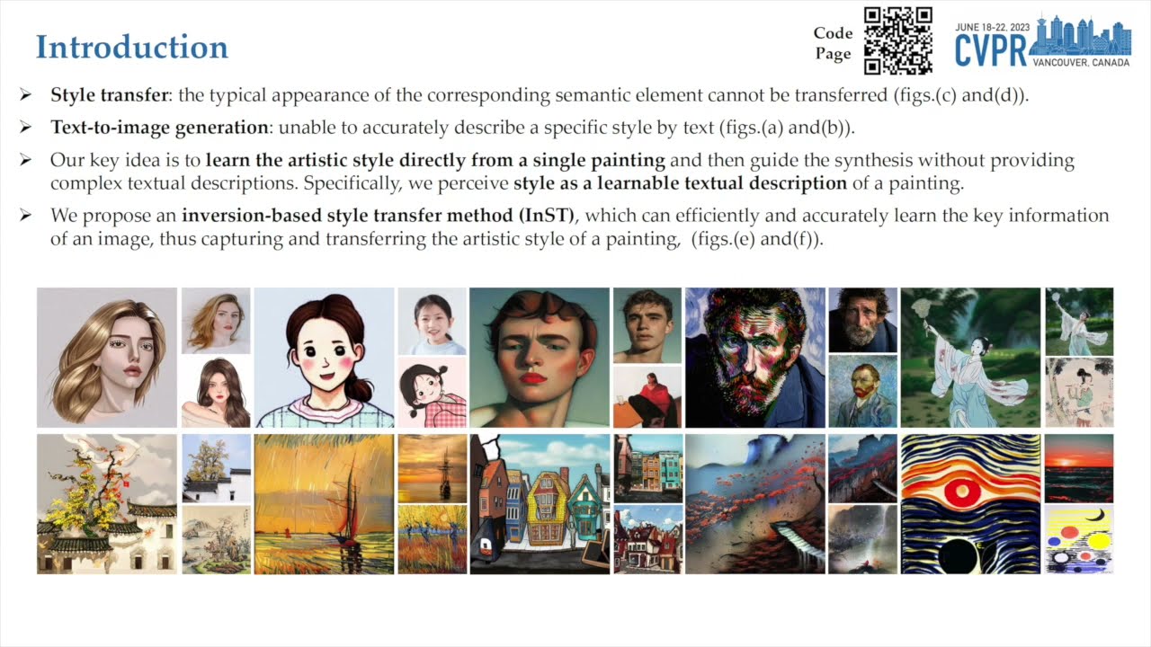 Inversion-Based Style Transfer with Diffusion Models (CVPR 2023)