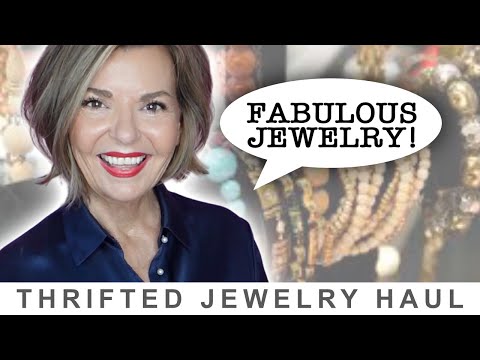 HUGE Thrifted Jewelry Haul! 925 Sterling, Diamonds, Turquoise! Thrift with Me | Vintage Jewelry