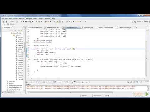 Learn Building Android Games with OpenGL ES Tutorial Customizing the Particles | packtpub com ...