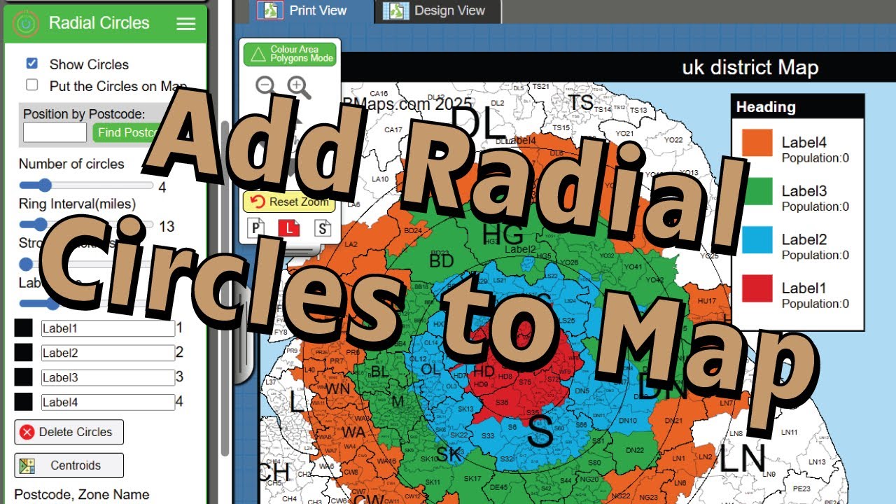 Creating Radial Circles and Delivery Zones on Maps | Quick Guide