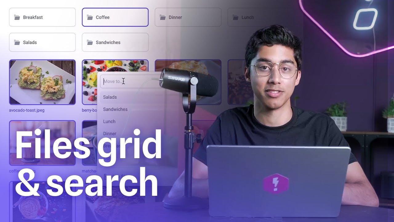 What's new in Makeswift: Files grid view & search