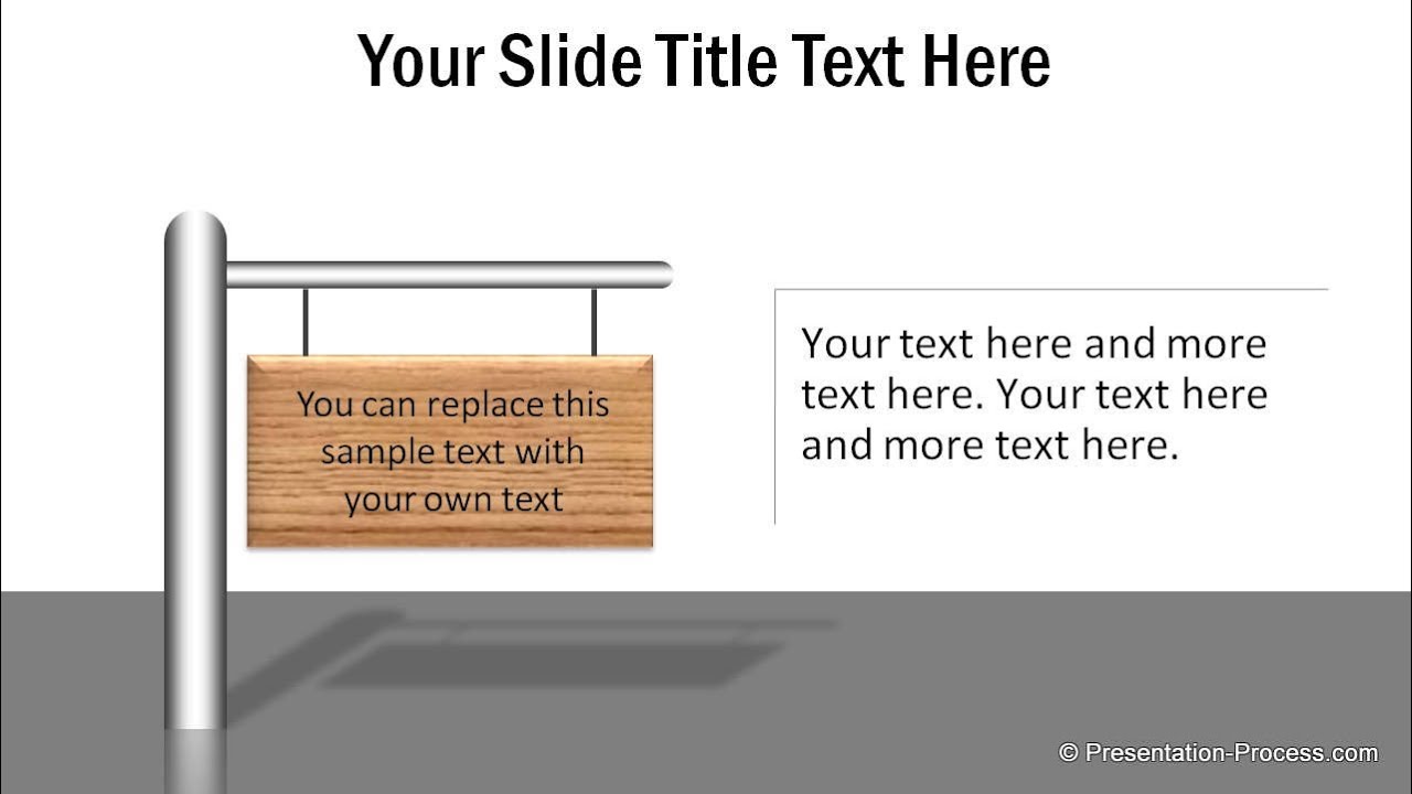 Sign Board in PowerPoint: PowerPoint Diagram Series