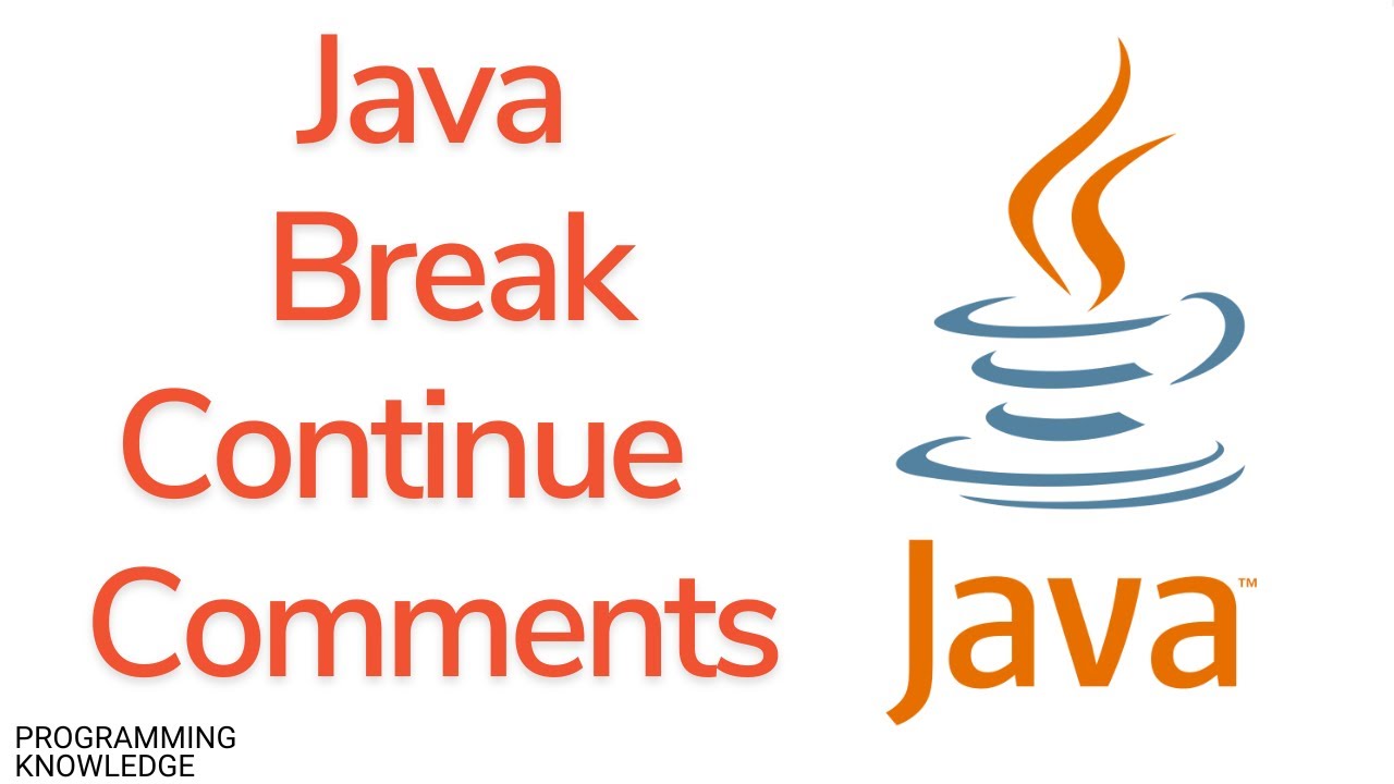 Java Tutorial for Beginners - Java Break Statement, Continue Statement, Comments
