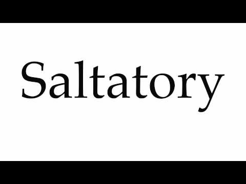 How to Pronounce Saltatory