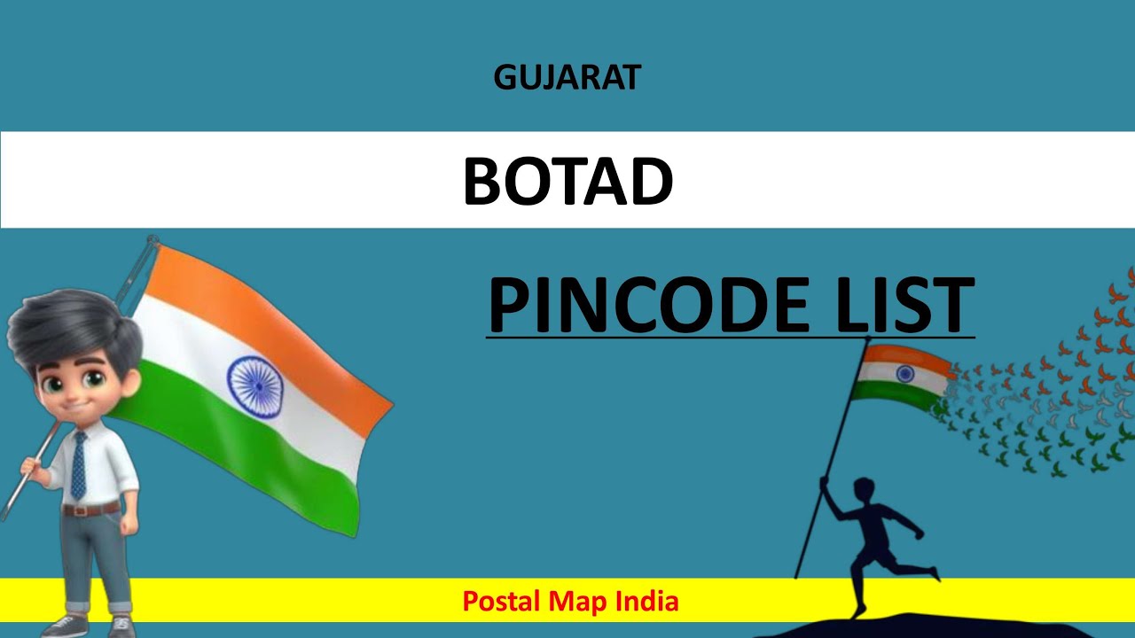 Botad District Pincode List || GUJARAT Zip Codes