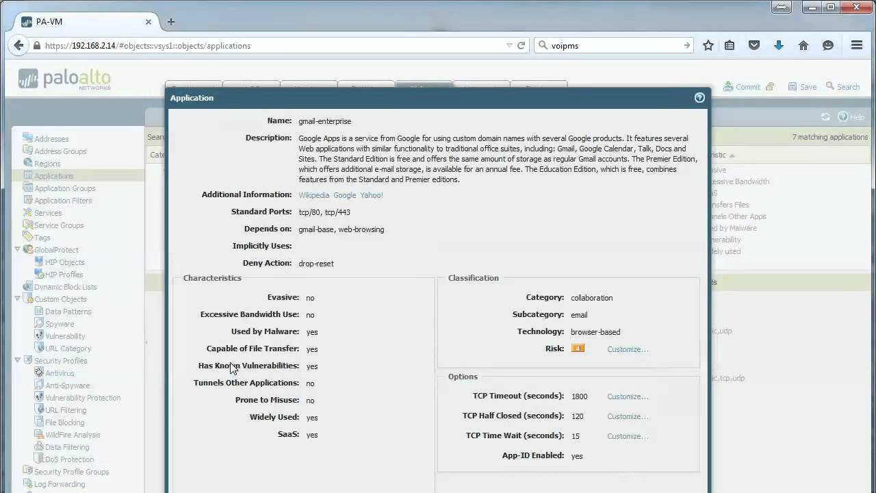 Application groups - on Palo Alto Networks firewalls