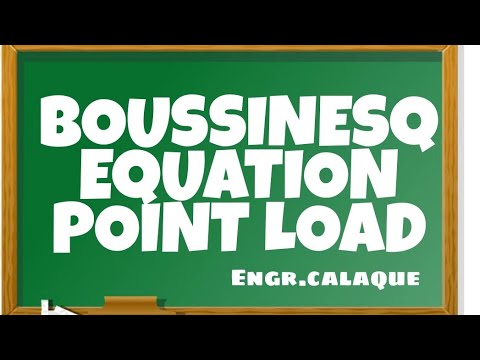 Boussinesq Equation - Part 1