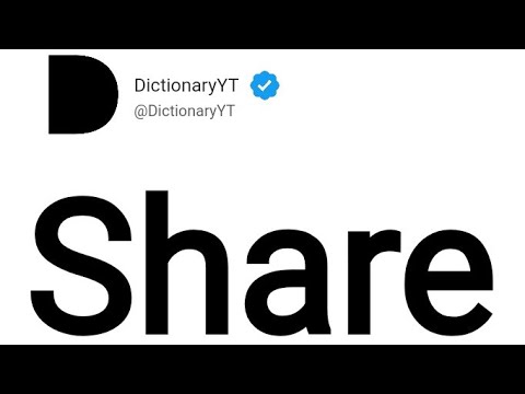 Share Meaning in English