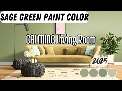 The Sage Green Paint Color You Need for a CALMING Living Room
