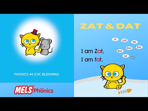 MELS Montessori Phonics 44 | Zat And Dat || CVC words ||