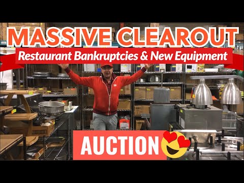 MASSIVE CLEAR OUT: Restaurant Bankruptcies & New Equipment Auction