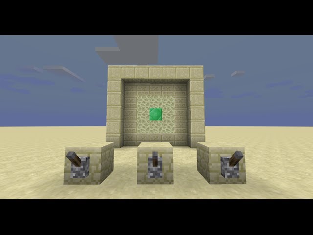 5x5 Command Block Sliding Door in Minecraft 1.8 Minecraft Map