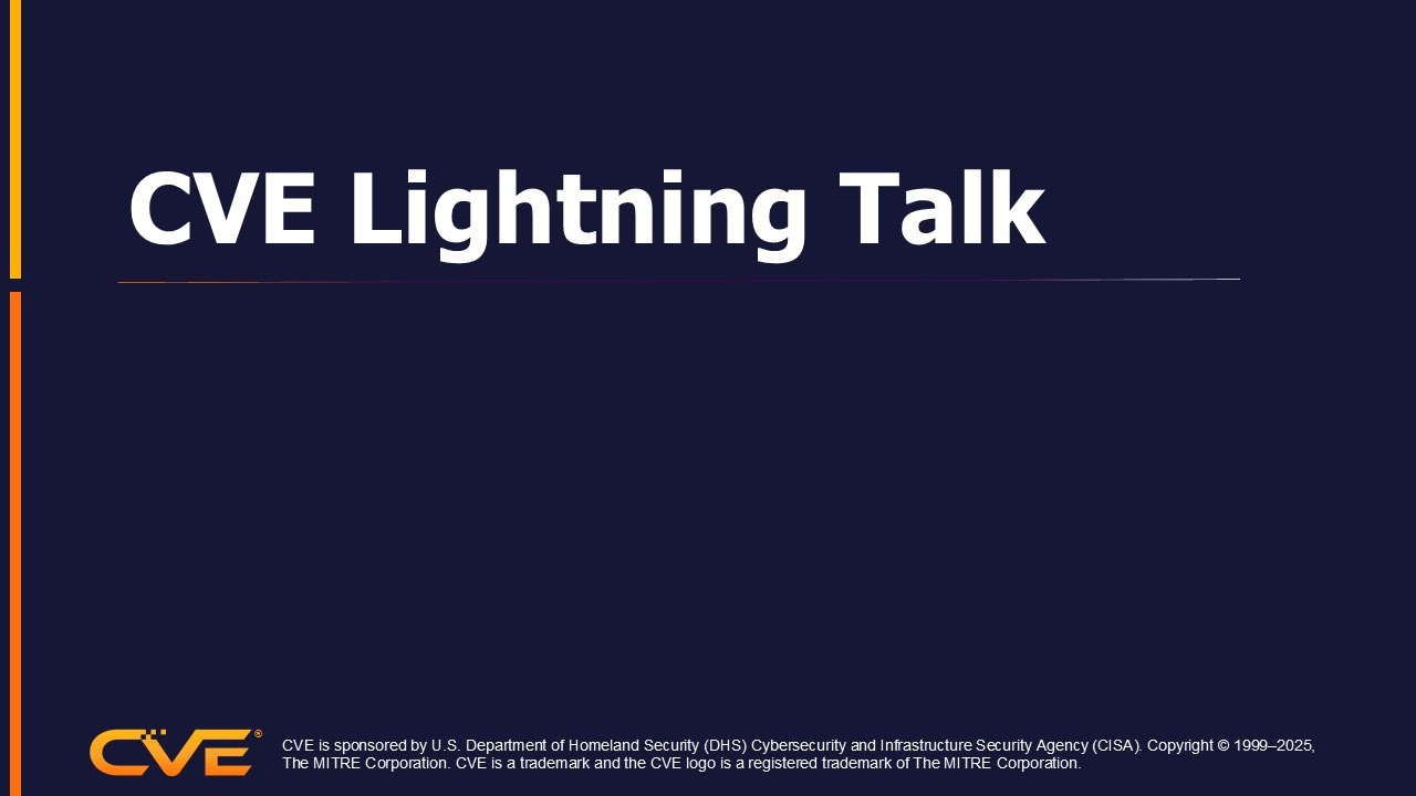 CVE Lightning Talk