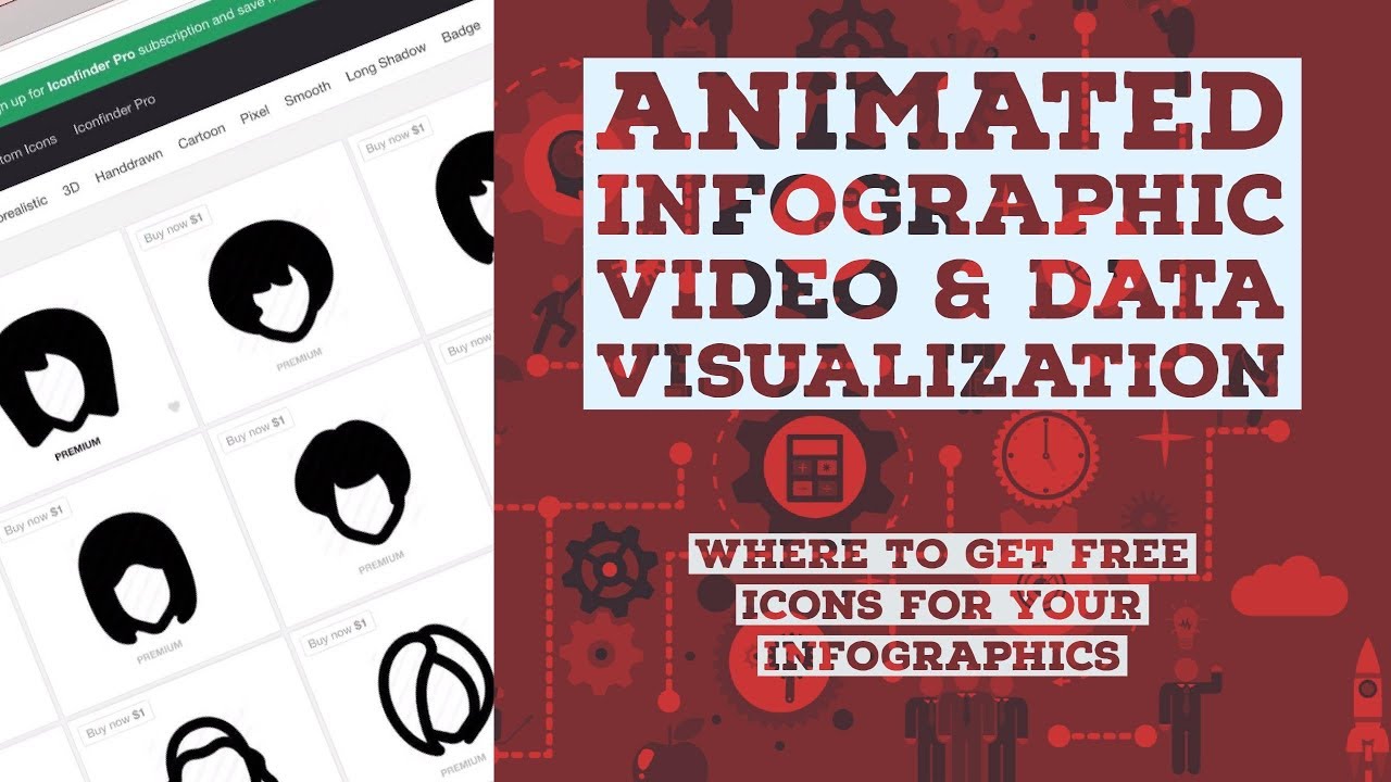 Where to get free Icons for your infographics - Animated Infographic Tutorial [8/48]