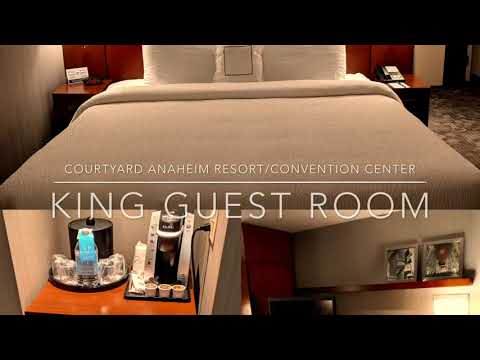 Courtyard by Marriott Anaheim Resort/Convention Center- King Guest Room Tour