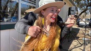Amelia Presley Gets Up Close and Personal with Texas Snake Man and ...