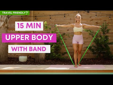 15 min Arm Sculpting Workout with Resistance Band | Travel Friendly