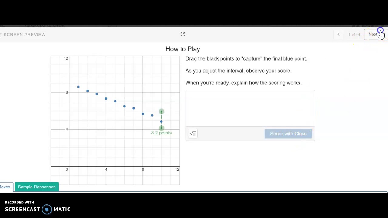 Scatter Plot Capture Mini Lesson