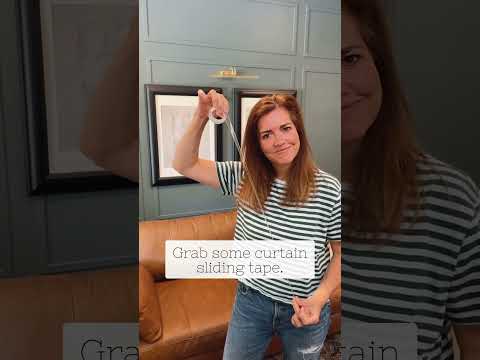 CURTAIN HANGING HACK: Tired of your curtains catching on the rod? Well then try this simple trick.