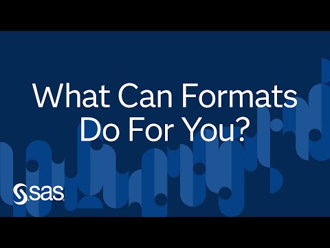 What Can Formats Do For You? | Ask the Expert