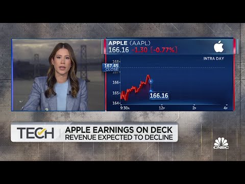 Investors expect Apple's revenue to decline this quarter