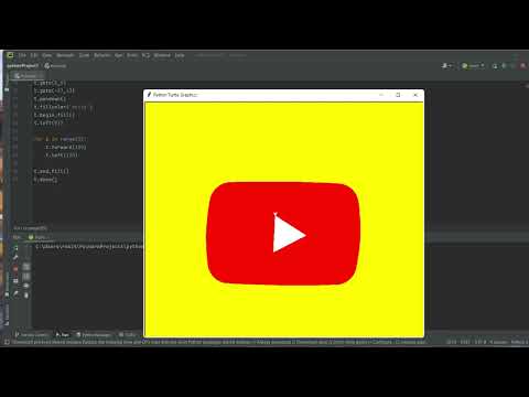 Youtub logo in python turtle
