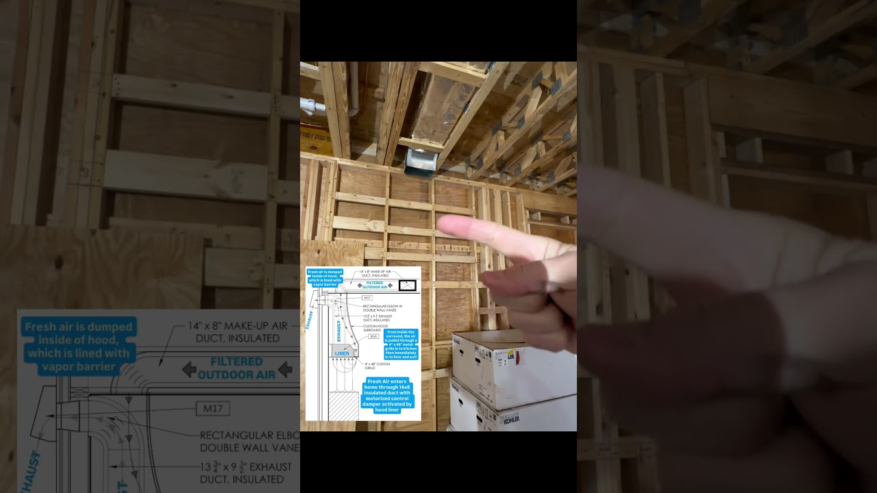 Make-Up Air System for Atlanta Craftsman Passive House - Rough-in stage