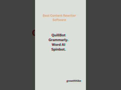 Rewriting tools #ai #tools #rewriting #copyrighting