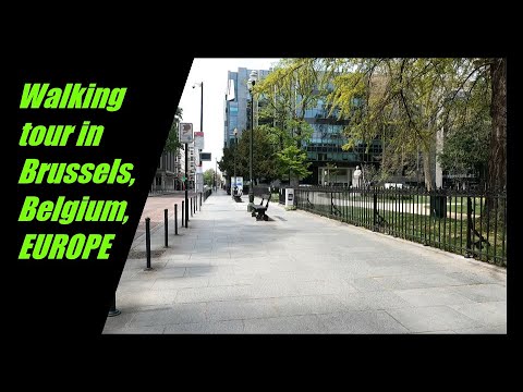 strolling in Brussels Belgium | St Gilles. Rue d'Angleterre, park Porte de Hal, Blvd Waterloo | 4K