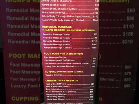 Massage Pricing in Australia