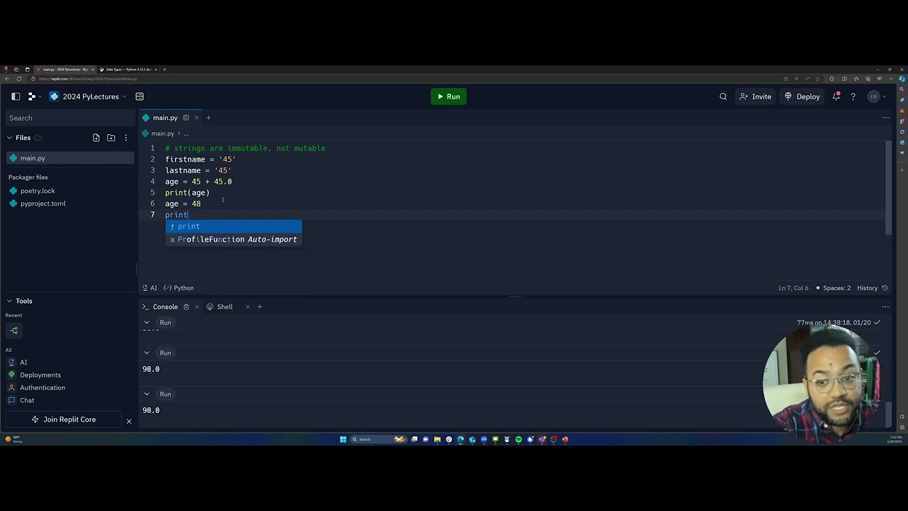 Module 2: Variables and Constants using Python