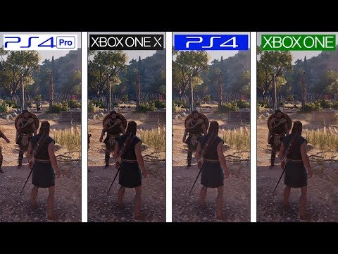 Assassins Creed Odyssey | PS4 vs ONE vs ONE X vs PS4 Pro | 4K Graphics Comparison & FPS
