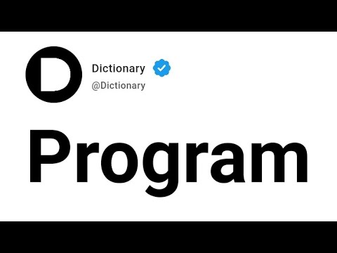 Program Meaning In English