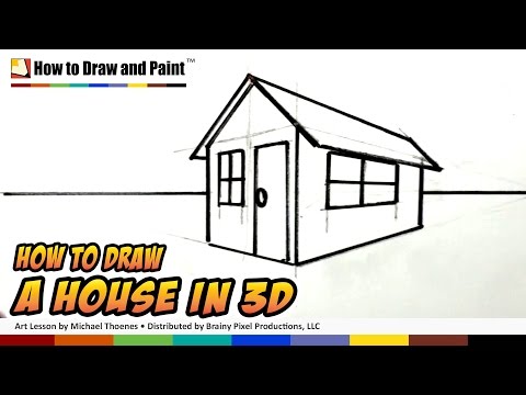 How to Draw a House in 3D for Kids | Archi Pro