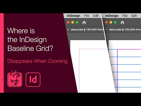 Where is the InDesign Baseline Grid? (Disappears When Zooming)