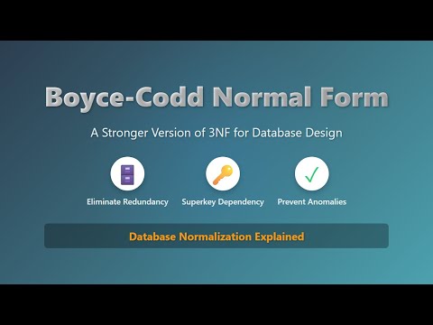 Database Normalization: Boyce-Codd Normal Form (BCNF) Explained for Beginners