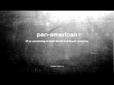 What does pan-american mean
