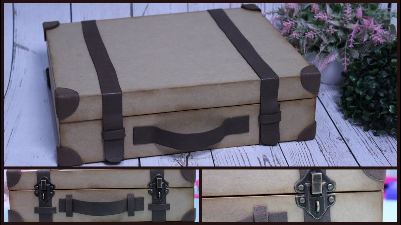 DIY - STEP-BY-STEP VINTAGE RETRO SUITCASE / TWO TYPES OF CLOSURES