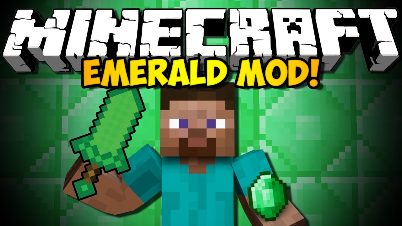 Minecraft Emerald Mod: EMERALD DIMENSION, BEACON, TOOLS & MORE!