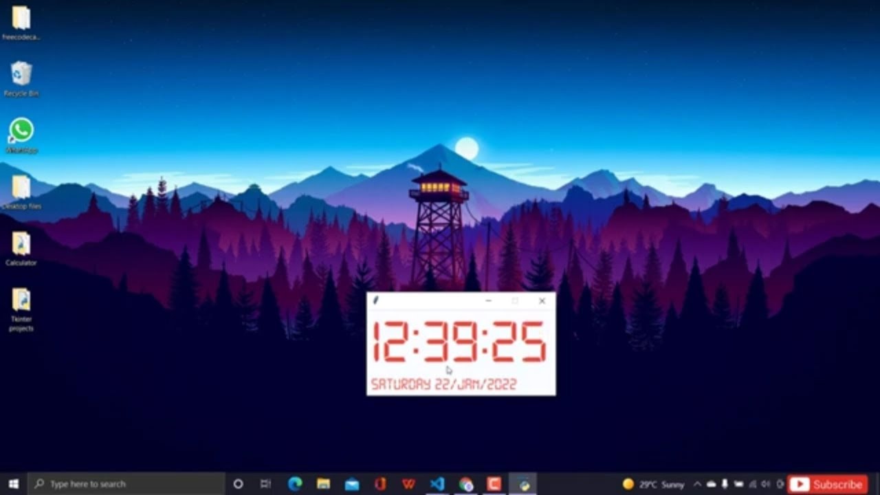 How to build a Digital Clock in Python | Tkinter | Python Projects