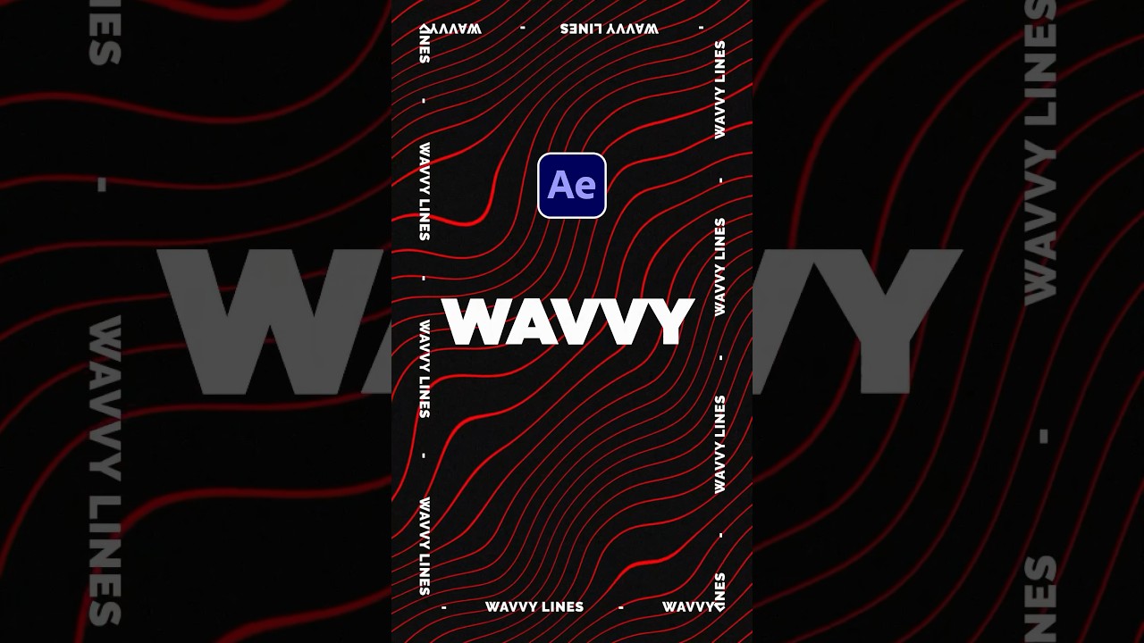 Create Wavy Line Motion Graphic Backgrounds in After Effects